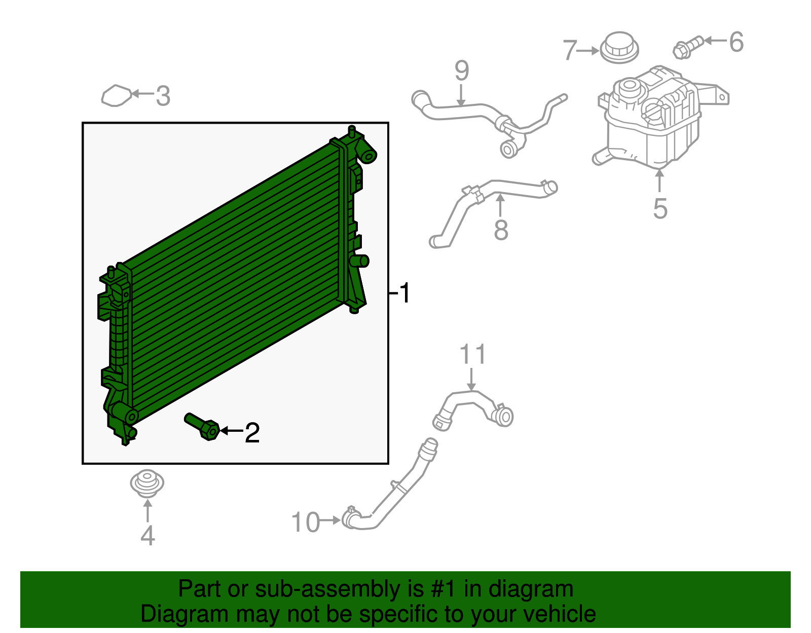 RAD-172 - High-Quality Motorcraft™ Radiator for 2013-2019 Ford ...