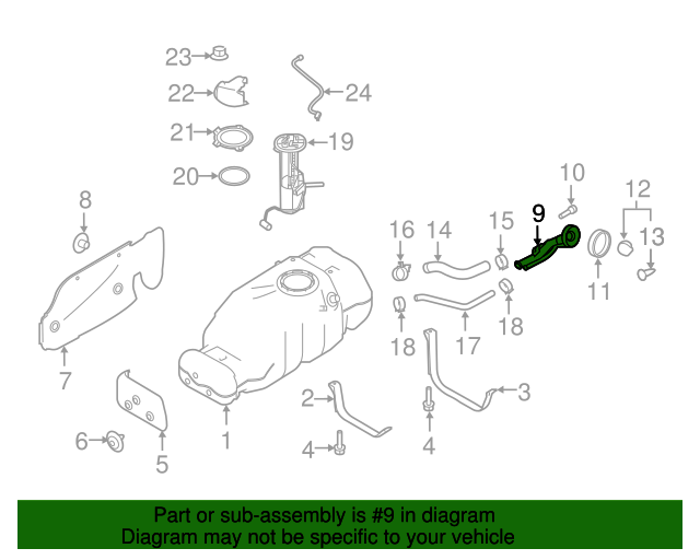 2016-2019 Nissan TITAN XD Filler Tube 17221-EZ40A | Nissan Parts Plus