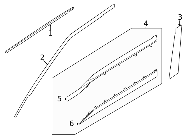 2021-2023 Kia Seltos Upper Molding 87723-Q5010 | TascaParts.com
