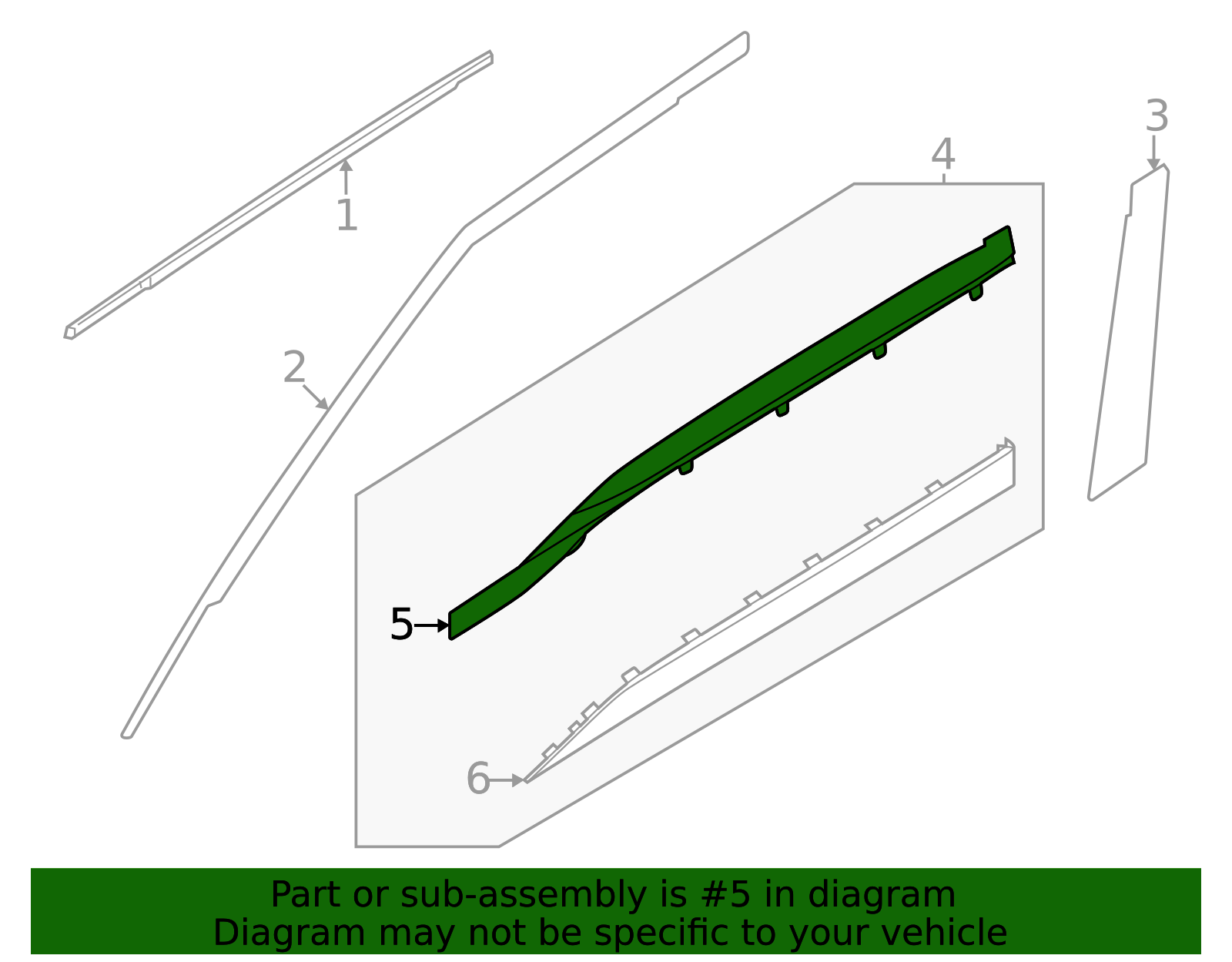 2021-2025 Kia Seltos Upper Molding 87723-Q5010 | Kia Parts Online