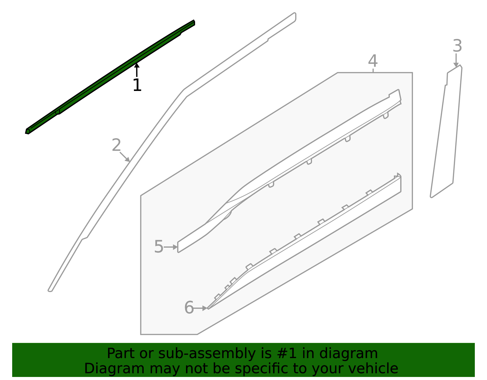 2021-2025 Kia Seltos | Belt Molding | 82210-Q5000 | Kia Auto Parts