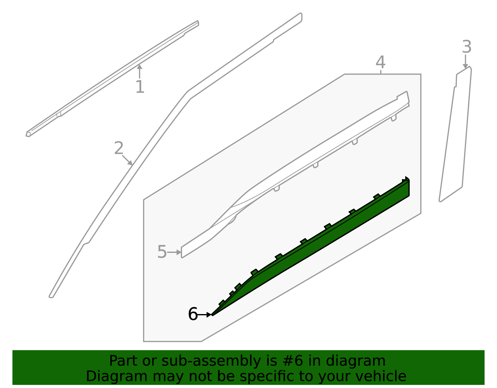 87726-Q5010 - Lower Molding 2021-2025 Kia Seltos | Kia.Parts Store