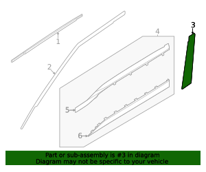 76523-Q5000 - Black Out Tape 2021-2024 Kia Seltos | Kia.Parts Store