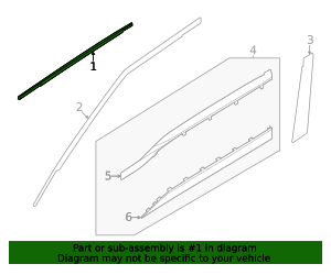 2021-2025 Kia Seltos | Belt Molding | 82210-Q5000 | Kia Auto Parts