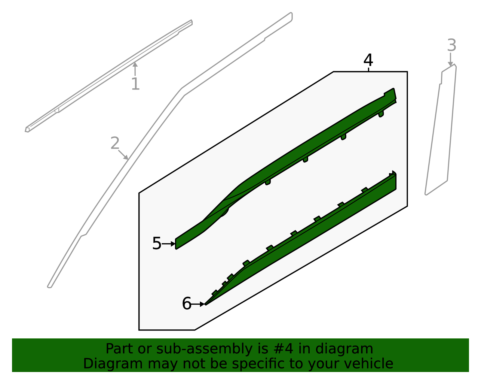 87721-Q5000 - Molding Assembly 2021-2024 Kia Seltos | Kia.Parts Store