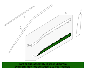 87725-Q5010 - Lower Molding 2021-2022 Kia Seltos | Kia.Parts Store