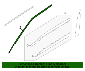2021-2024 Kia Seltos Black Out Tape 76512-Q5000 | GetOEMParts.com