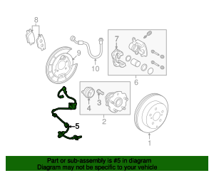 2006-2014 Toyota RAV4 ABS Wheel Speed Sensor Wiring Harness 89516-0R010 ...