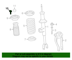 31306865312 - 2017-2024 BMW Upper Support Screw (31-30-6-865-312) | BMW ...