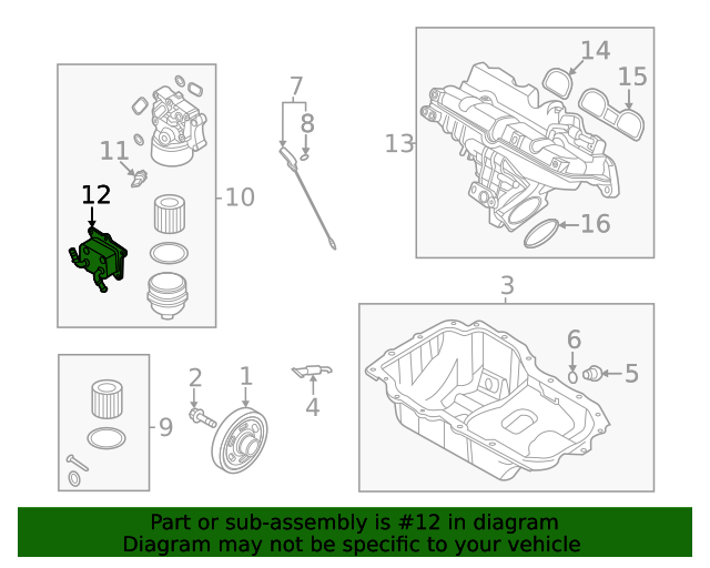 26410-2M800 - Oil Cooler - 2020-2022 Hyundai | World OEM Parts Hyundai