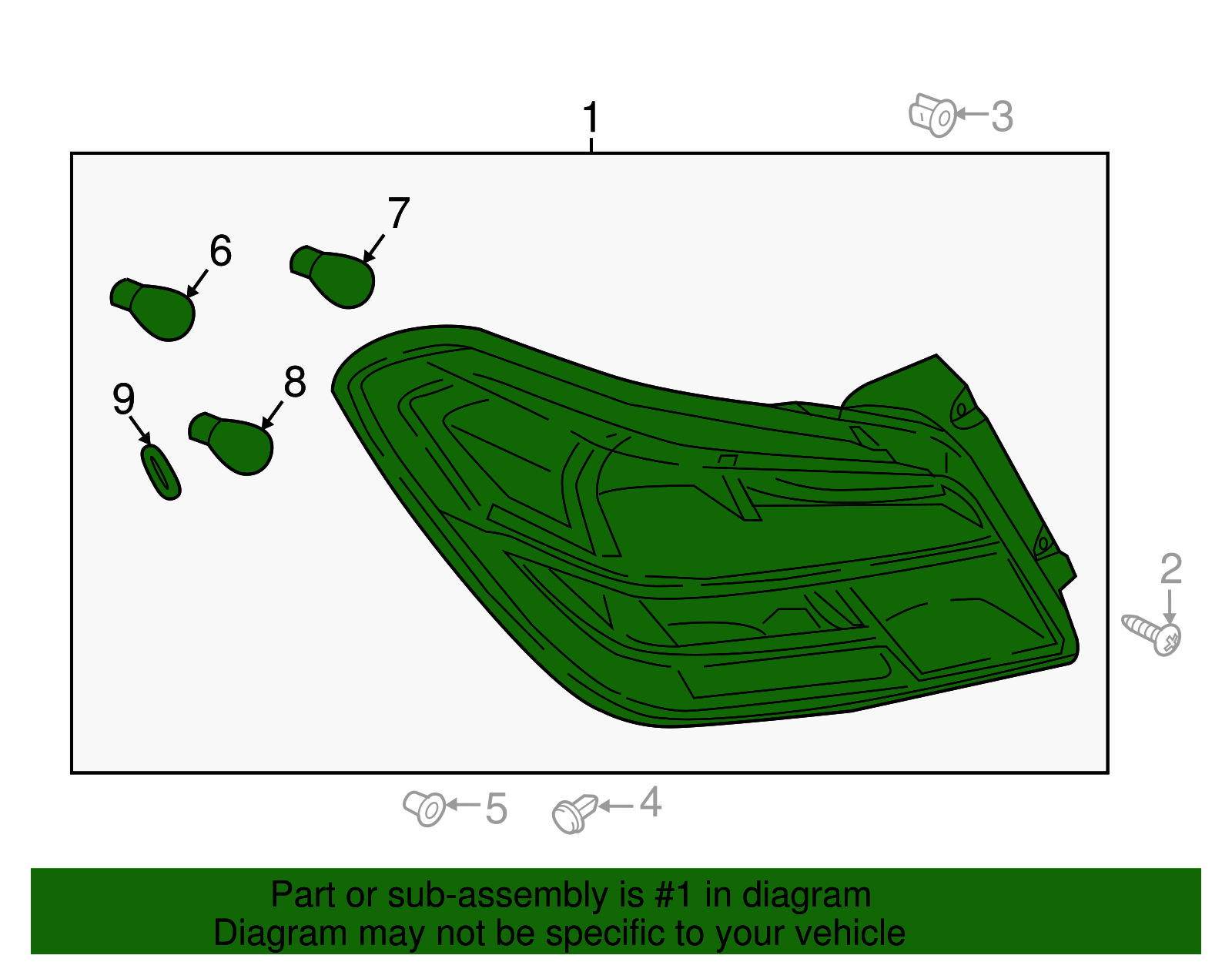 8330B069 - Tail Lamp Assembly 2017-2020 Mitsubishi Mirage G4 ...