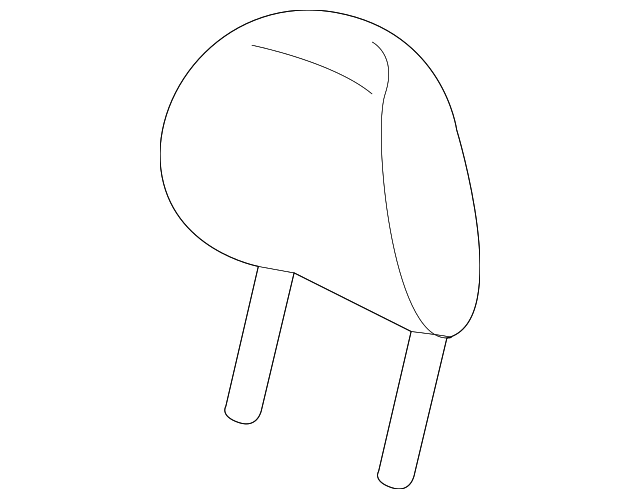 81140-SHJ-A21ZC - Headrest Assembly, Front *YR239L* (Ivory) - 2005-2007 ...