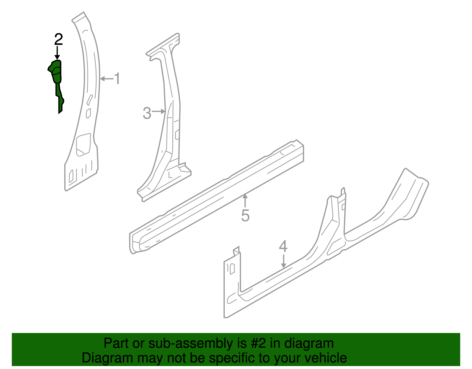 2007-2020 Infiniti Inner Center Pillar Plate 76538-JK00A | Infiniti of ...