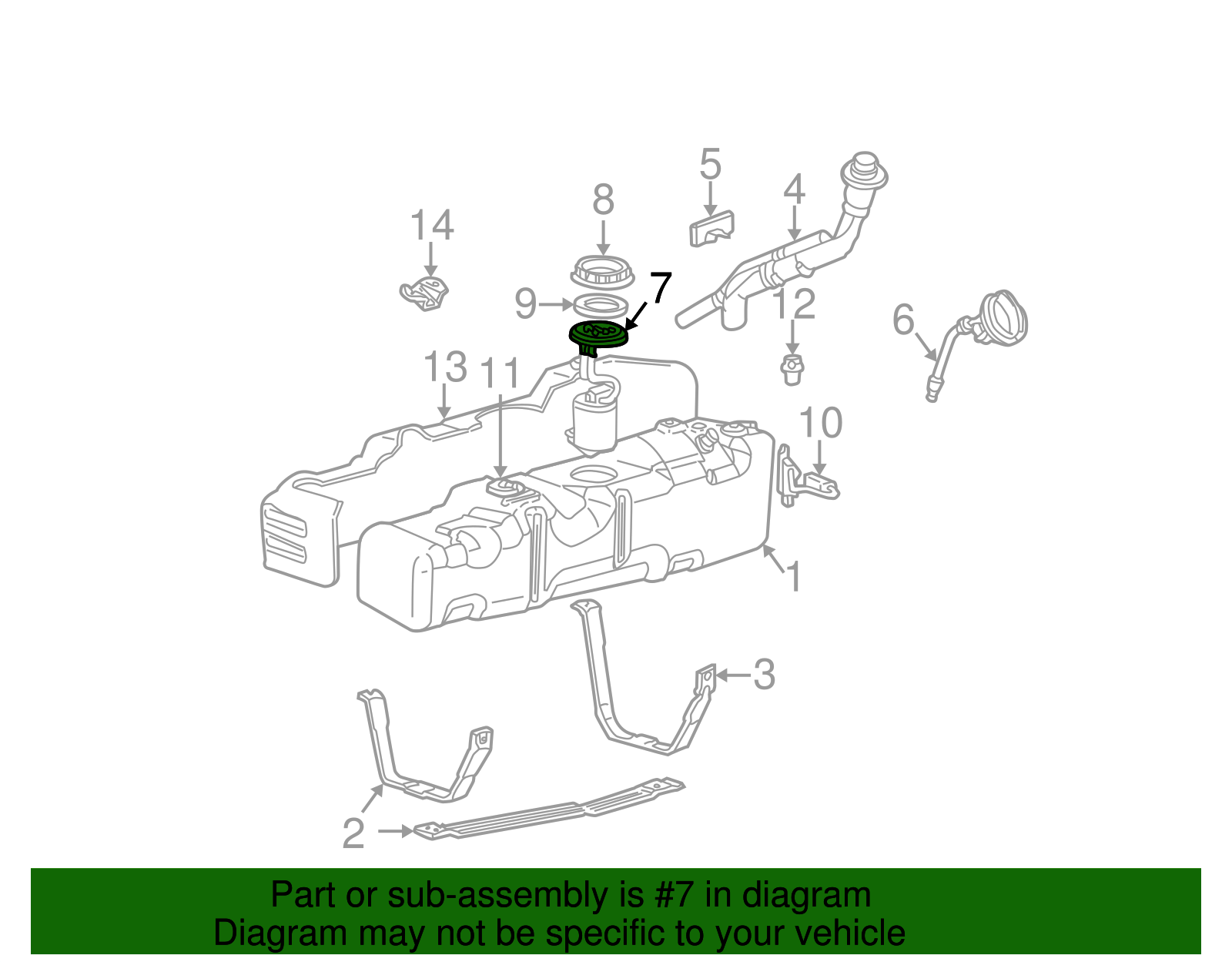 F81Z-9C407-AC - Fuel Pump 1998-2003 Ford | Ford Parts Direct