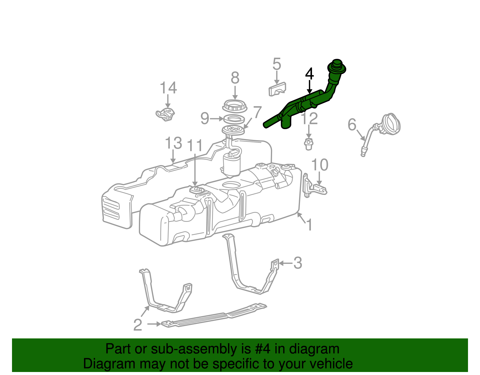 2004-2010 Ford Filler Pipe 8C3Z-9034-RD | Varsity Ford