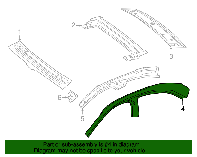 213-630-19-02 - Roof Rail 2017-2020 Mercedes-Benz | Mercedes-Benz USA Parts