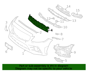 205-885-25-01 - Lower Grille 2019-2023 Mercedes-Benz C 300 | Mercedes ...
