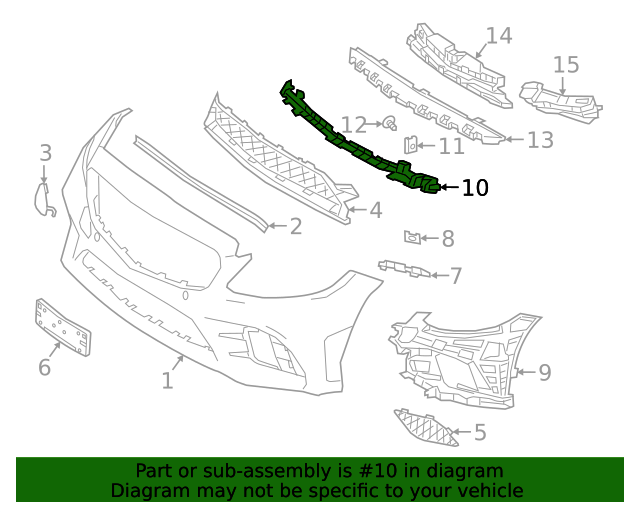 2019-2023 Mercedes-Benz C 300 Cover Support 205-885-57-01 | MB OEM Parts