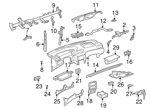 55539-32010-C0 - Switch Cover - 1984-2007 Toyota | OEM Genuine Toyota Parts