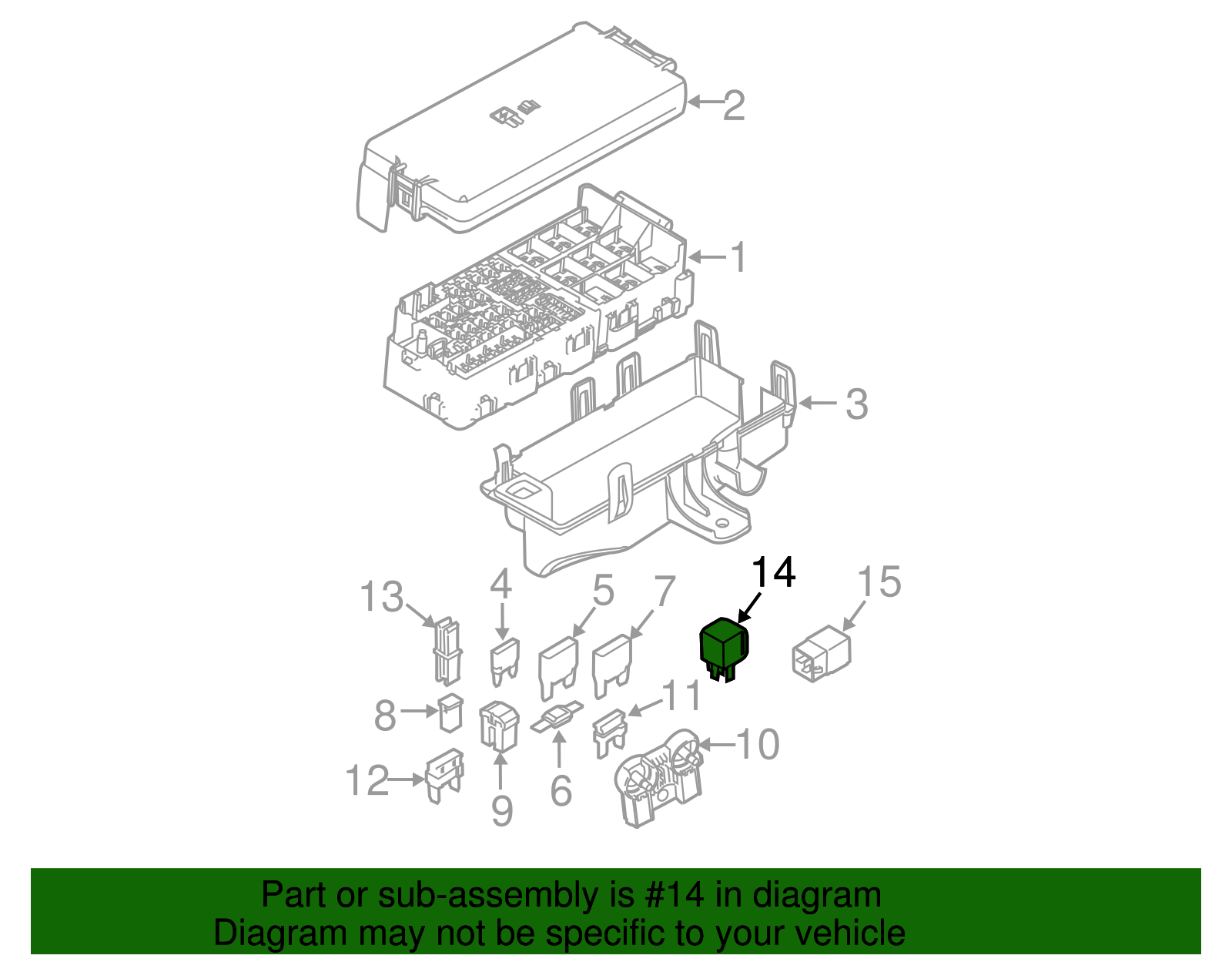 3F2Z-14N089-AA - Relay 2005-2014 Ford Mustang | Big 3 Auto Parts