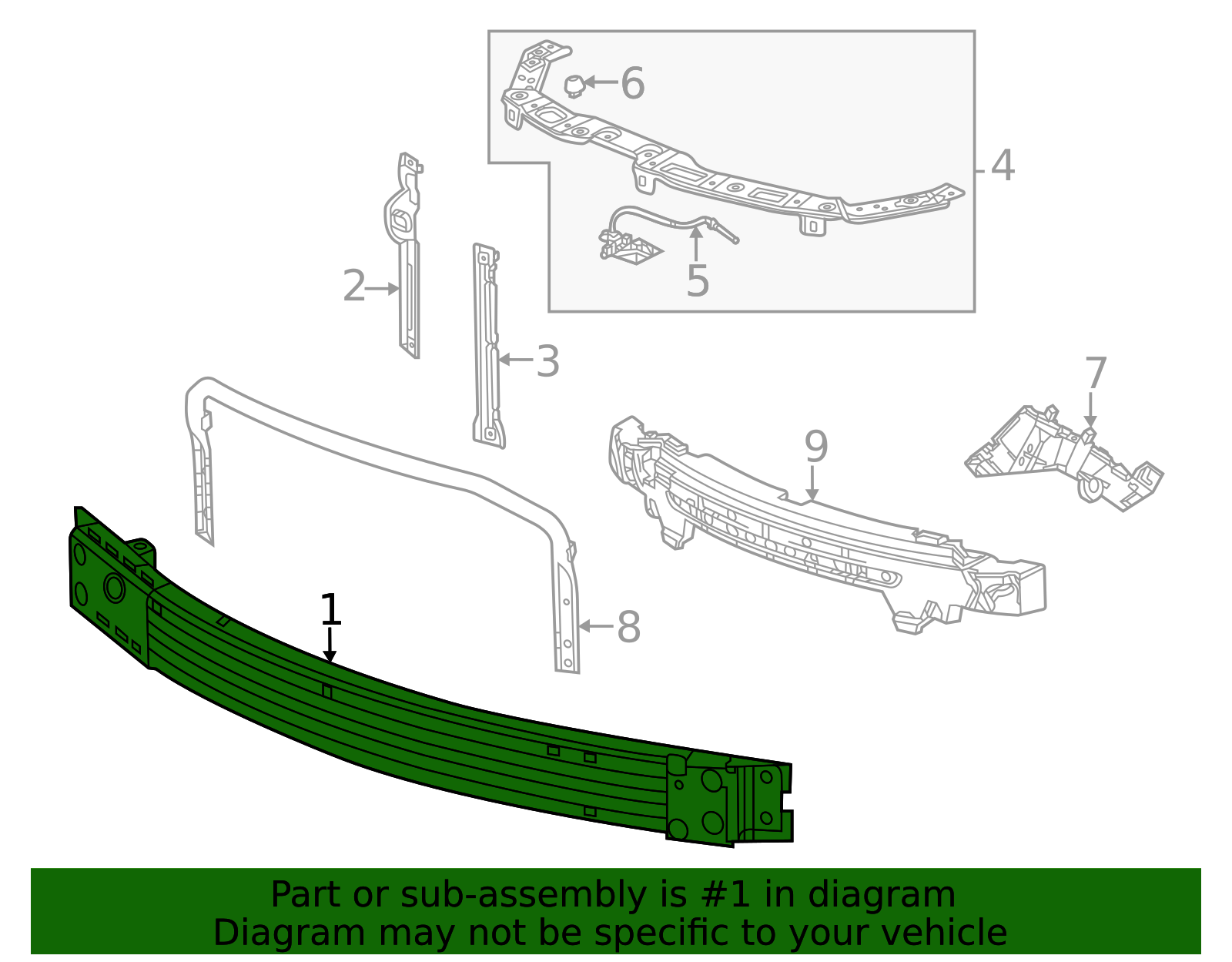 2020-2025 GM Impact Bar 60007192 | OEM Parts Online
