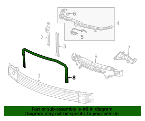 2021-2025 Chevrolet Trailblazer (Replaces 42563659) Front Bumper Cover ...