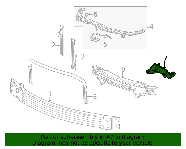 2021-2023 Chevrolet Trailblazer Passenger Side Front Bumper Fascia ...