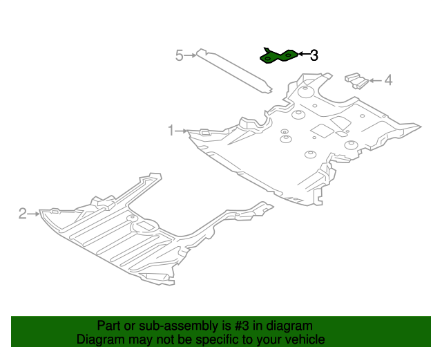 Genuine BMW 51-75-7-128-501 | Under Cover Bracket | FREE Shipping on ...