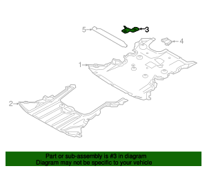 Genuine BMW 51-75-7-128-501 | Under Cover Bracket | FREE Shipping on ...