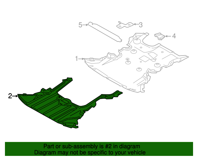 51752990575 - 2013-2015 BMW X1 Under Cover (51-75-2-990-575) | BMW of ...