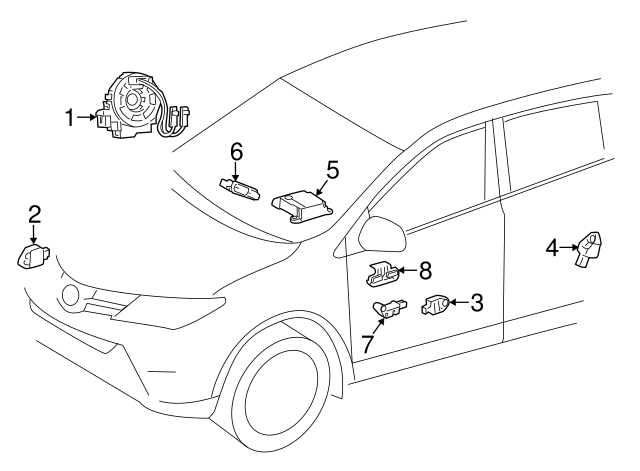 2013-2020 Toyota Genuine Toyota iM RAV4 Tacoma Clock Spring Spiral ...