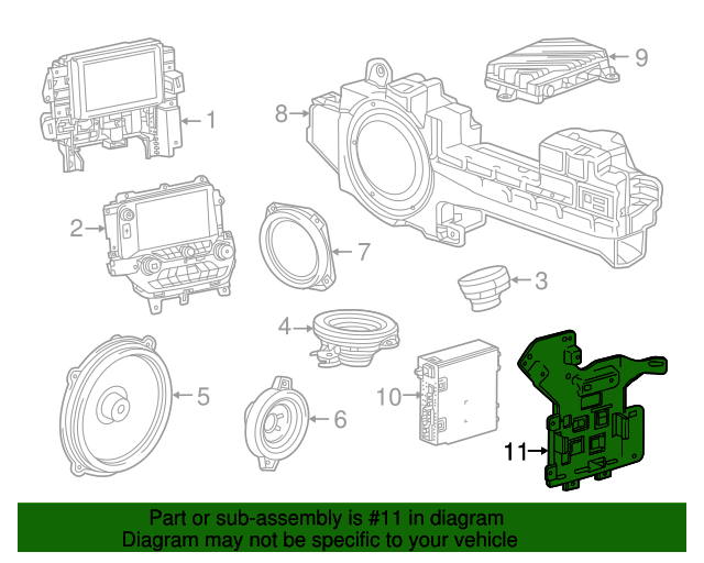 2014 Chevrolet Corvette Body Control Module Bracket 22961996 | Sunset ...