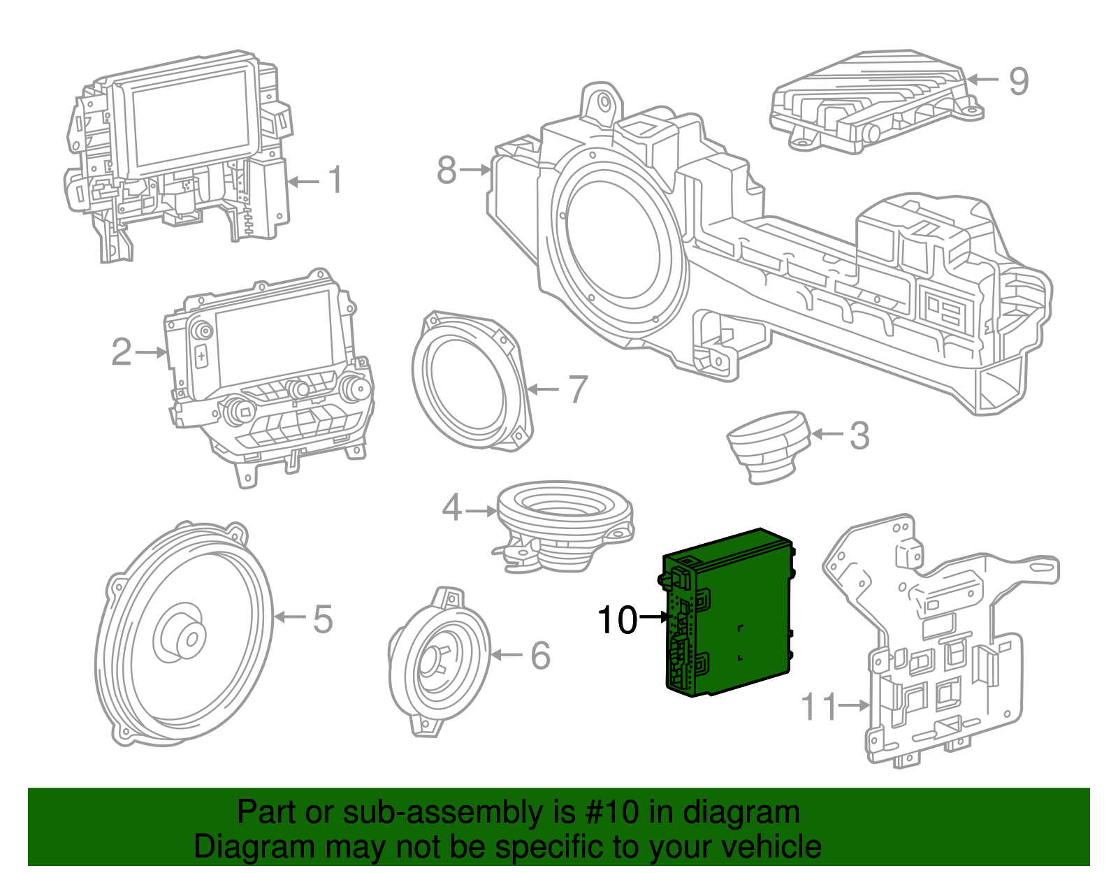 13591994 - High-Quality F Radio for 2014-2015 GM | AutoNation Parts