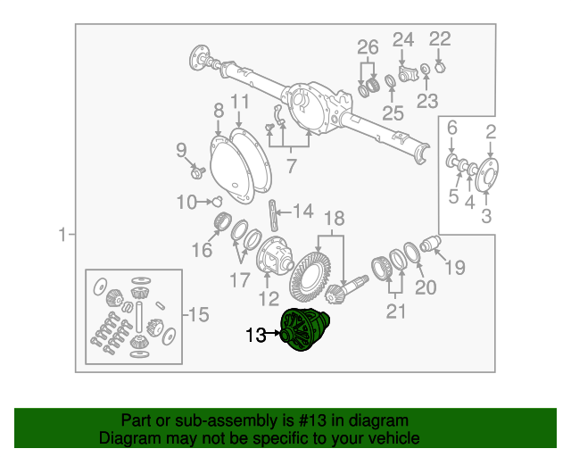 1985-2011 Mopar Differential Case 5161549AB | TascaParts.com