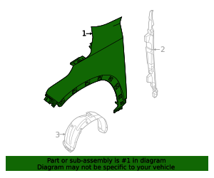 66321-Q5000 - Fender 2021-2025 Kia Seltos | Kia.Parts Store