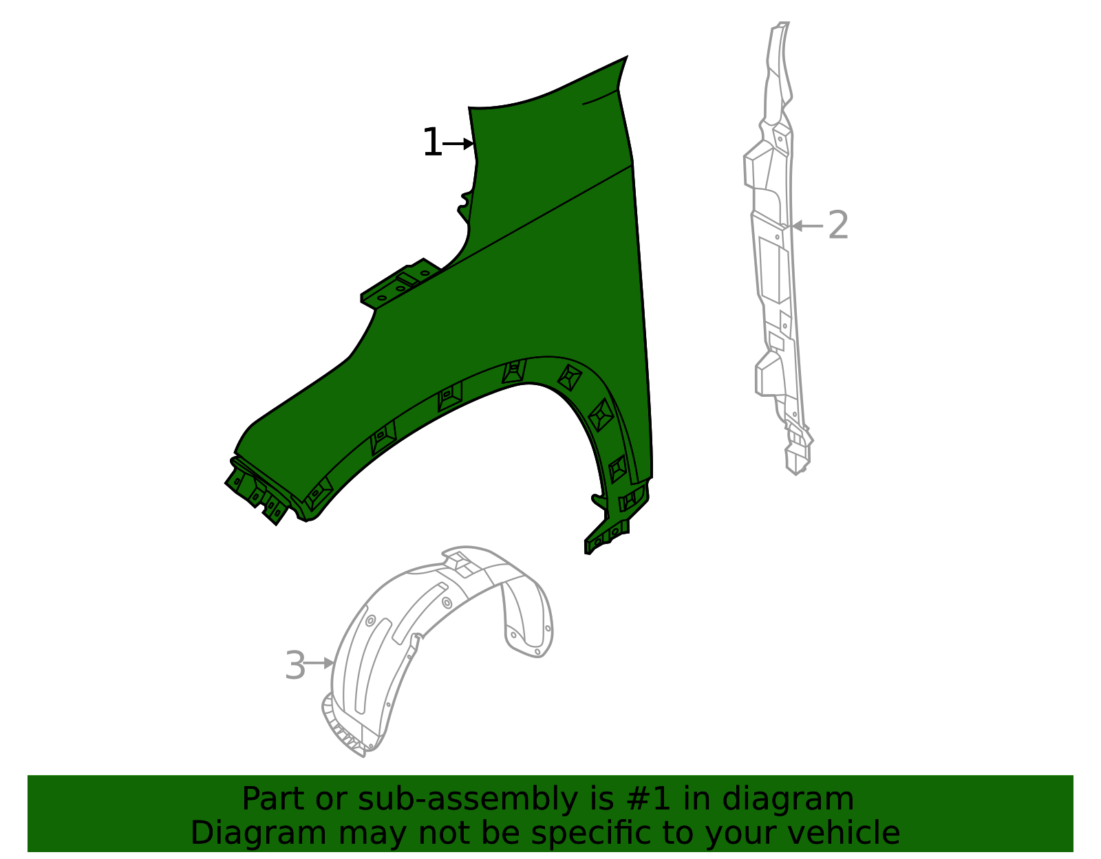 66311-Q5000 - Fender 2021-2025 Kia Seltos | Kia.Parts Store