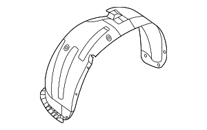 2021-2024 Kia Seltos Fender Liner 86811-Q5000 | Genuine Kia Parts ...