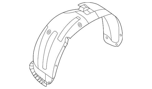 2021-2023 Kia Seltos Fender Liner 86812-Q5000 | OEM Parts Online