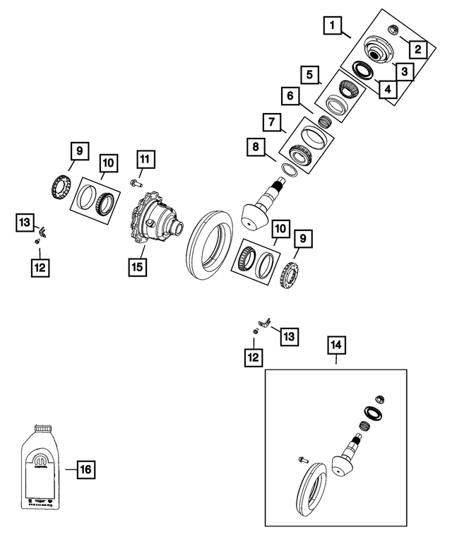 2019-2024 Ram 3500 Ring And Pinion Gear Kit 68455370AA | Mopar eStore