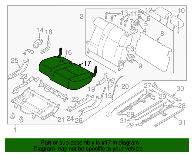 TE71-88-261-02 - Seat Cover 2010-2012 Mazda CX-9 | AutoNationParts.com