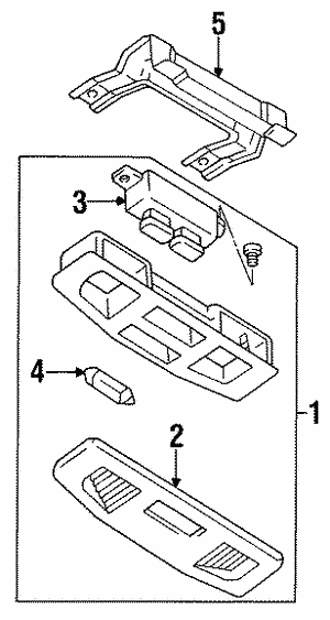 Overhead Console for 2000 Mitsubishi Montero | Mitsubishi Direct Parts