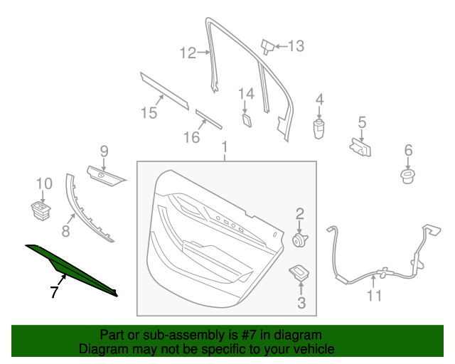 51-41-2-992-987 - Trim Molding - 2013-2015 BMW X1 | Wholesale BMW