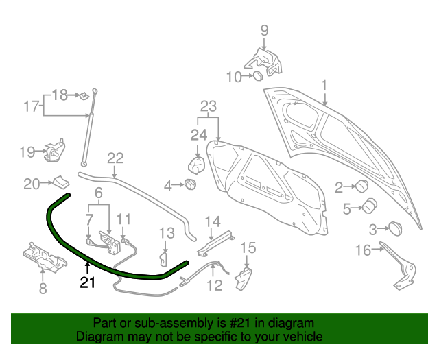 8P0-823-731-A - Front Seal 2006-2008 Audi | Audi OEM Parts