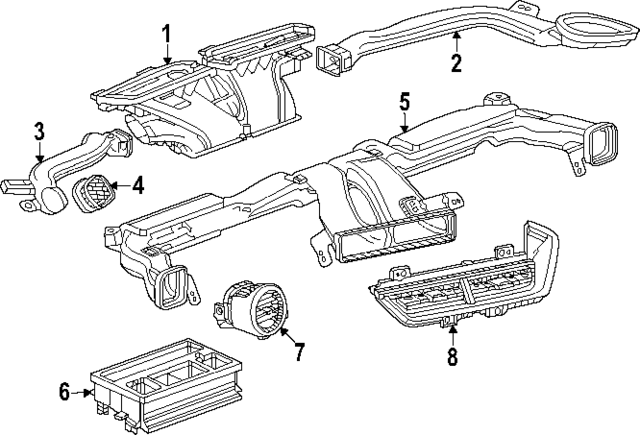 2024 Chevrolet Trax Air Vent Grille 42840416 | TascaParts.com