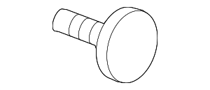 2009-2024 Audi Applique Screw WHT-002-250 | Audi USA Parts