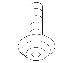 2019-2025 Audi Under Cover Mount Bolt WHT-007-698 | Audi USA Parts