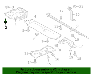 WHT-007-698 - Under Cover Mount Bolt 2019-2025 Audi | Audi OEM Parts