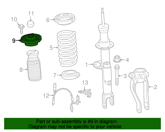 31-30-6-882-571 - Suspension Strut Mount 2017-2023 BMW ...