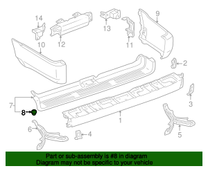1996-2002 Toyota 4Runner Upper Plate Clip 90467-10180 | OEM Parts Online