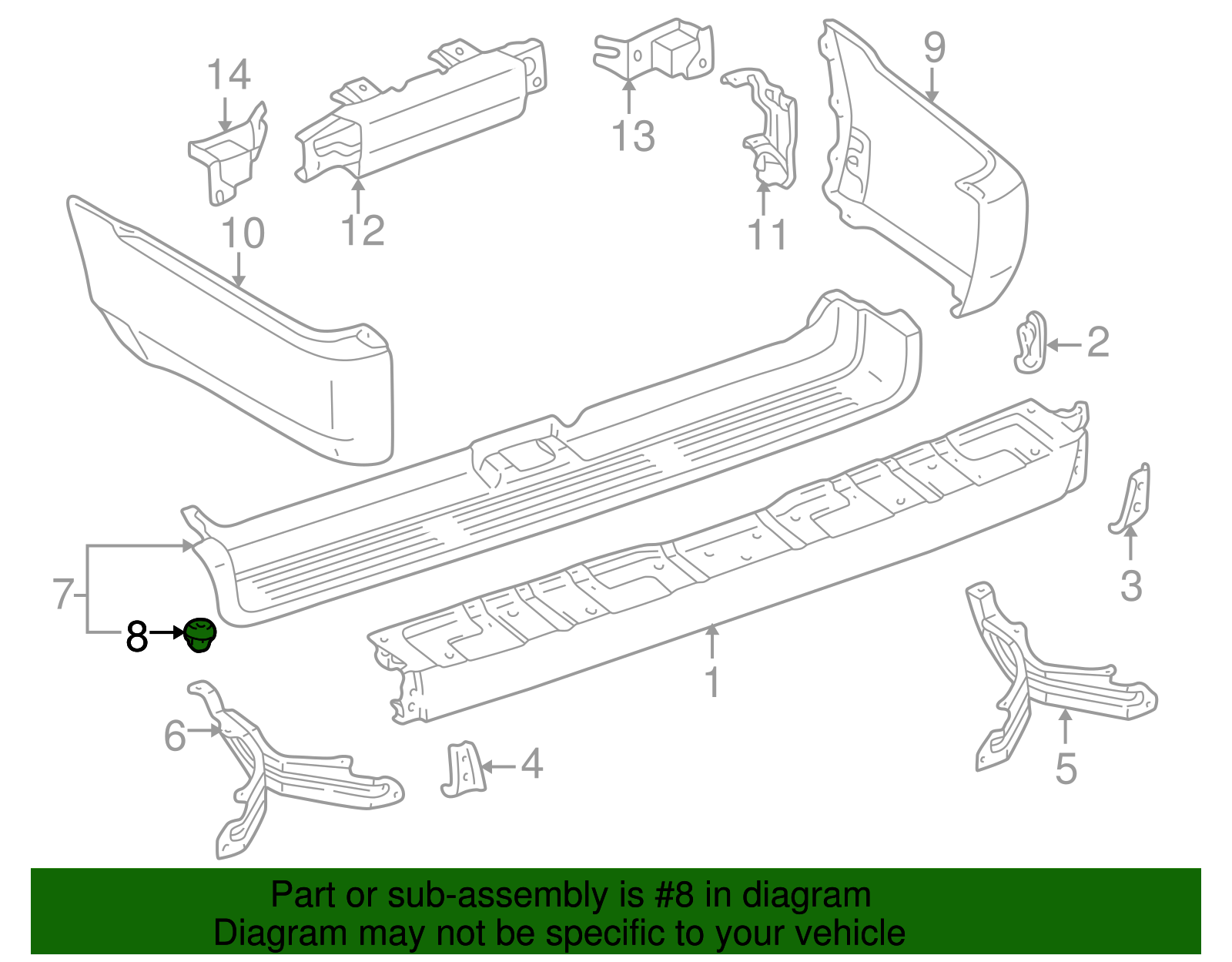 1996-2002 Toyota 4Runner Upper Plate Clip 90467-10180 | OEM Parts Online